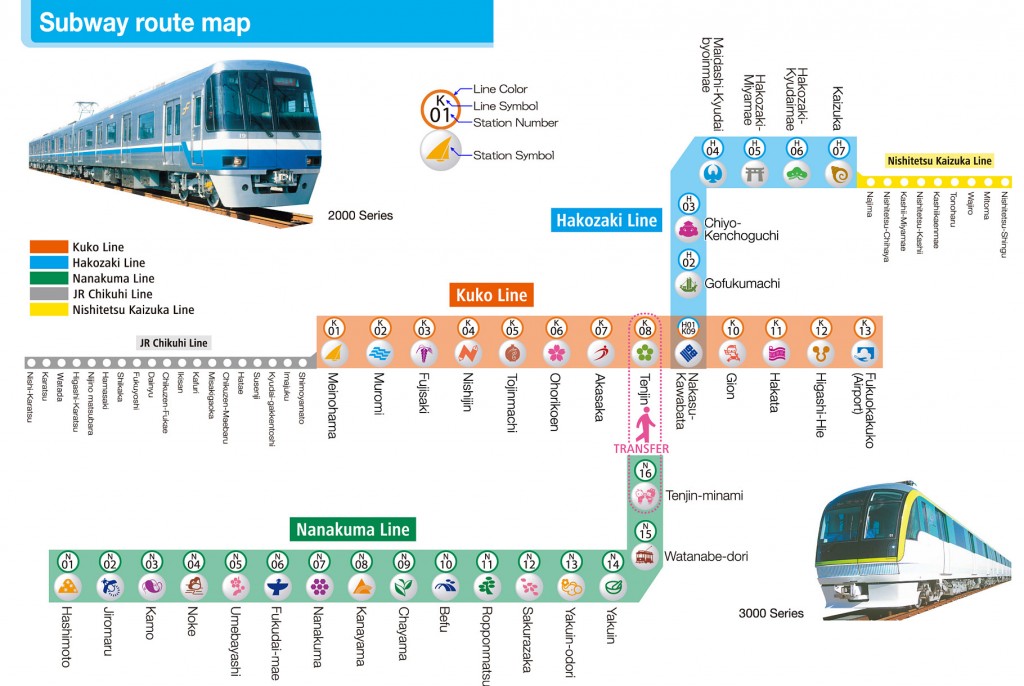 The easiest Underground System to use, the Fukuoka Underground - VOYAPON