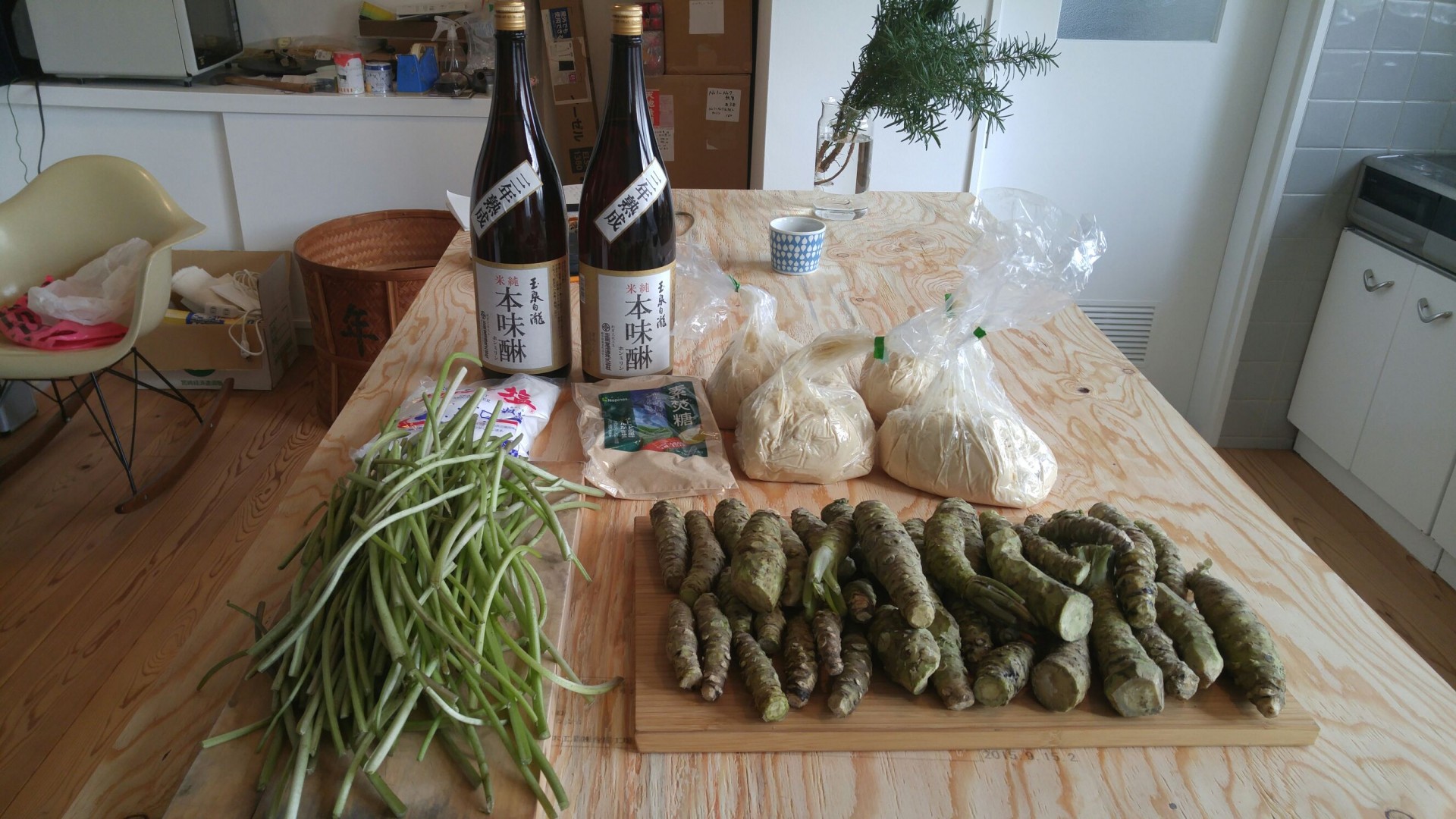 Home-made wasabi zuke (wasabi pickles) with Asami Itoh of Marufuku Tea ...