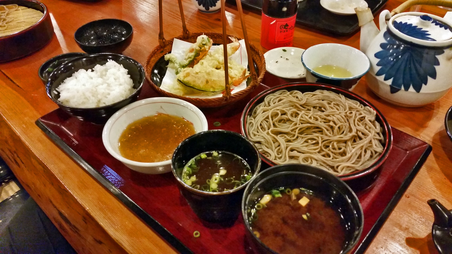 Delicious soba noodles in the Ancient Watermill House of Sobachaya ...