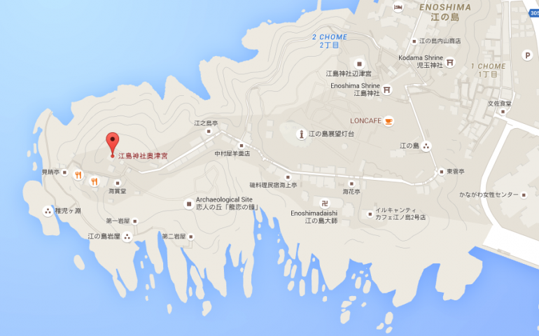 Enoshima Okutsunomiya Shrine walking route - VOYAPON